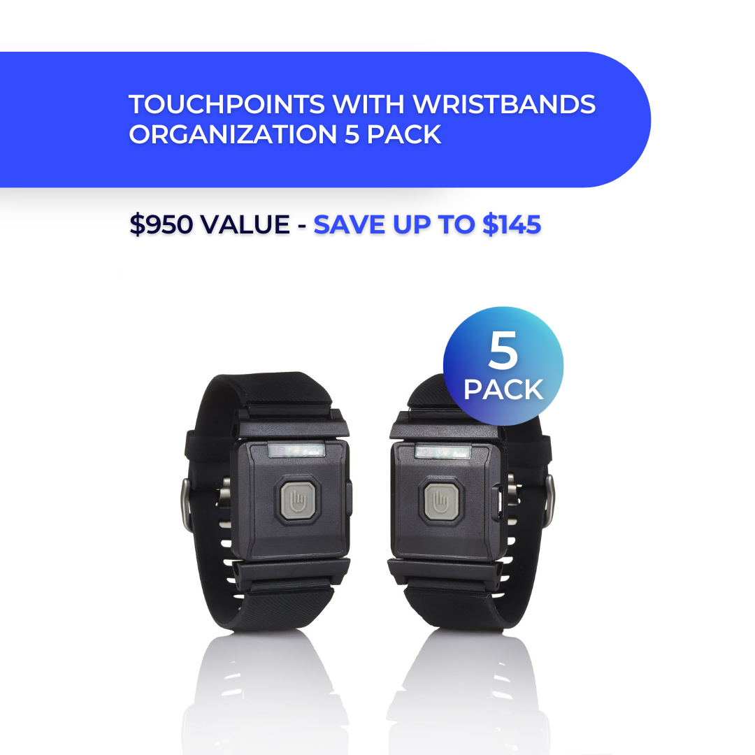 TouchPoints With Wristbands – Organization 5 Pack – TheTouchPoint Solution™